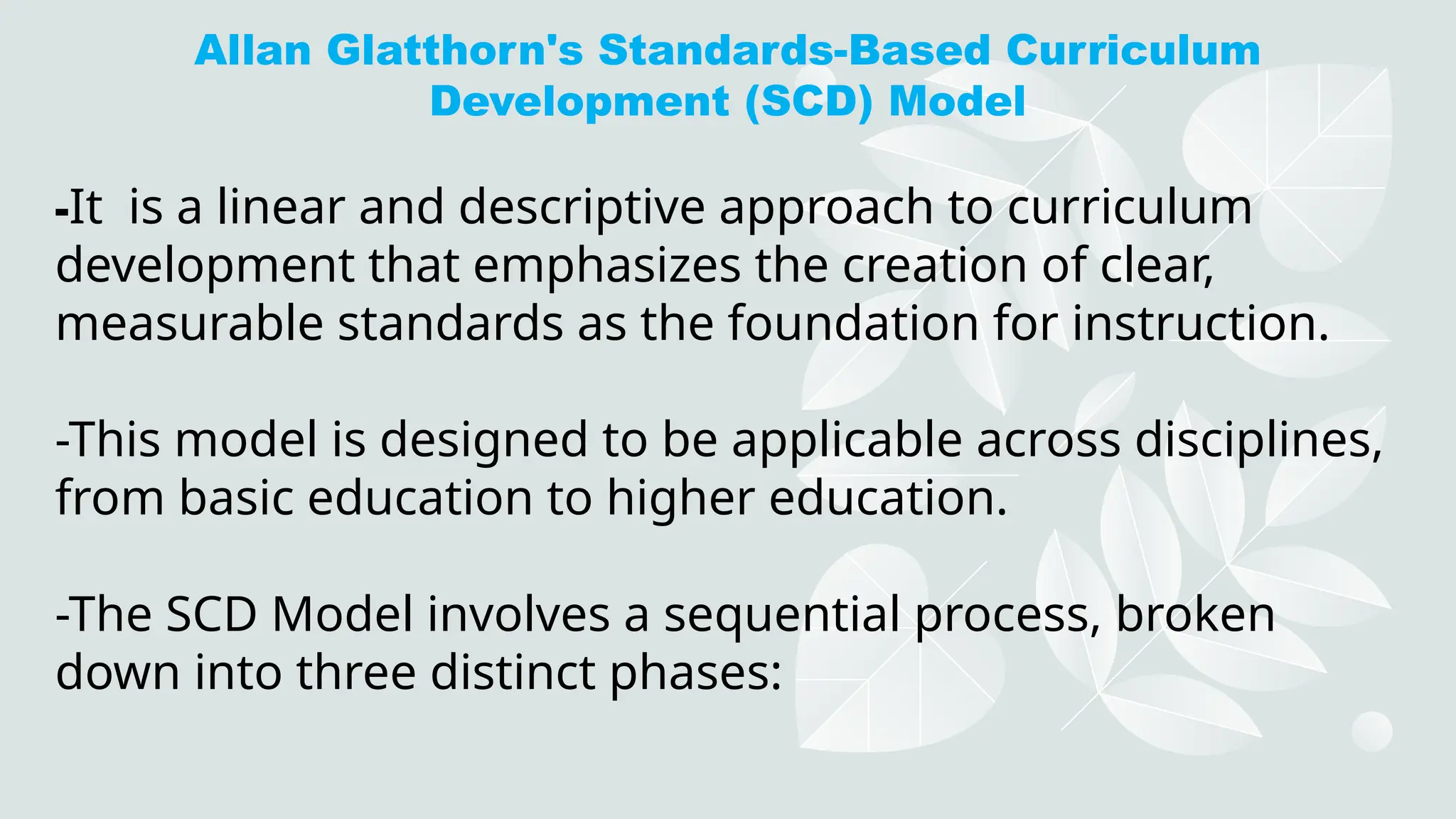 STANDARDS-BASED CURRICULUM DEVELOPMENT MODEL by ALLAN Glatthorn.pptx