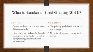 Standard-Based Grading | PPTX