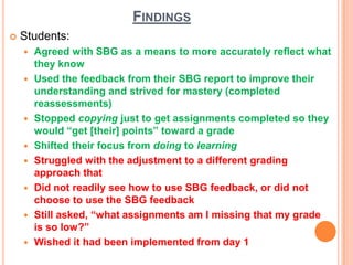 A Standards Based Grading Case Study...Kinda | PPT