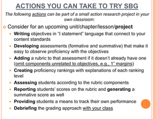 A Standards Based Grading Case Study...Kinda | PPT