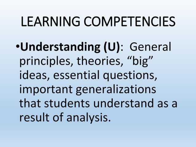 Standards based unit assessment design for k to 12 | PPTX