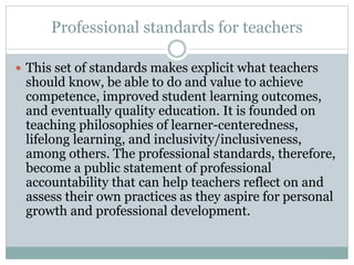 Standards for-teachers (1) | PPTX