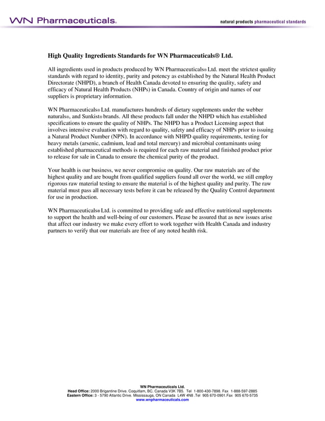Standards For Wn Pharmaceuticals | PPT