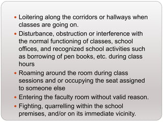 STANDARDS-OF-CONDUCT-FOR-STUDENTS-2022 (1).pptx | Law
