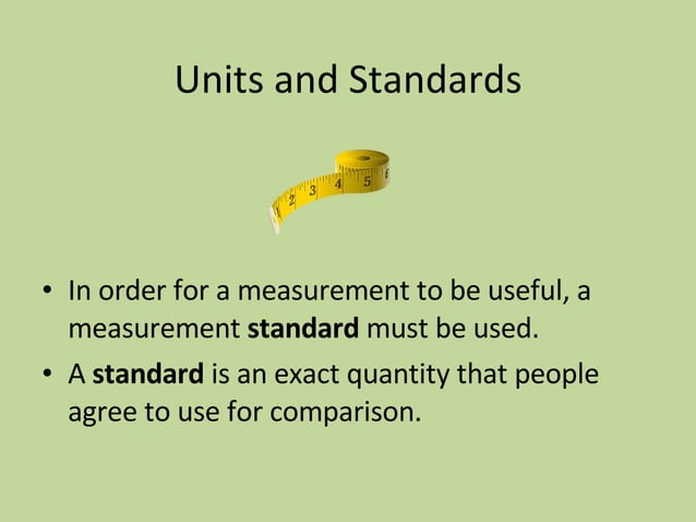 Standards Of Measurement | PPT | Physics | Science