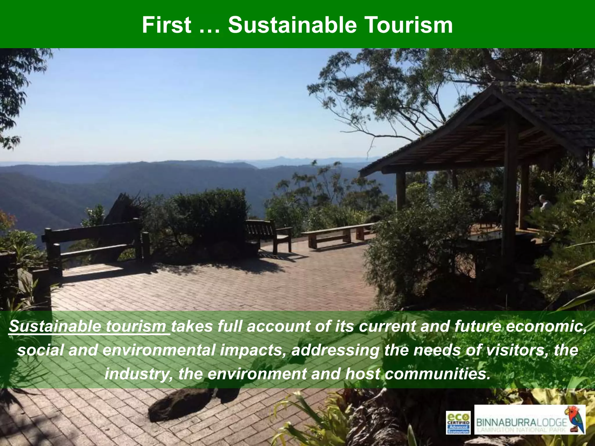 Standards, accreditation, certification, recognition: SUSTAINABLE ...