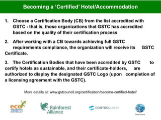 Standards, accreditation, certification, recognition: SUSTAINABLE ...