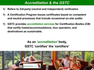 Standards, accreditation, certification, recognition: SUSTAINABLE ...