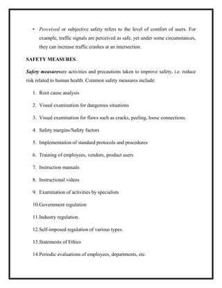 Standard safety measures | DOCX