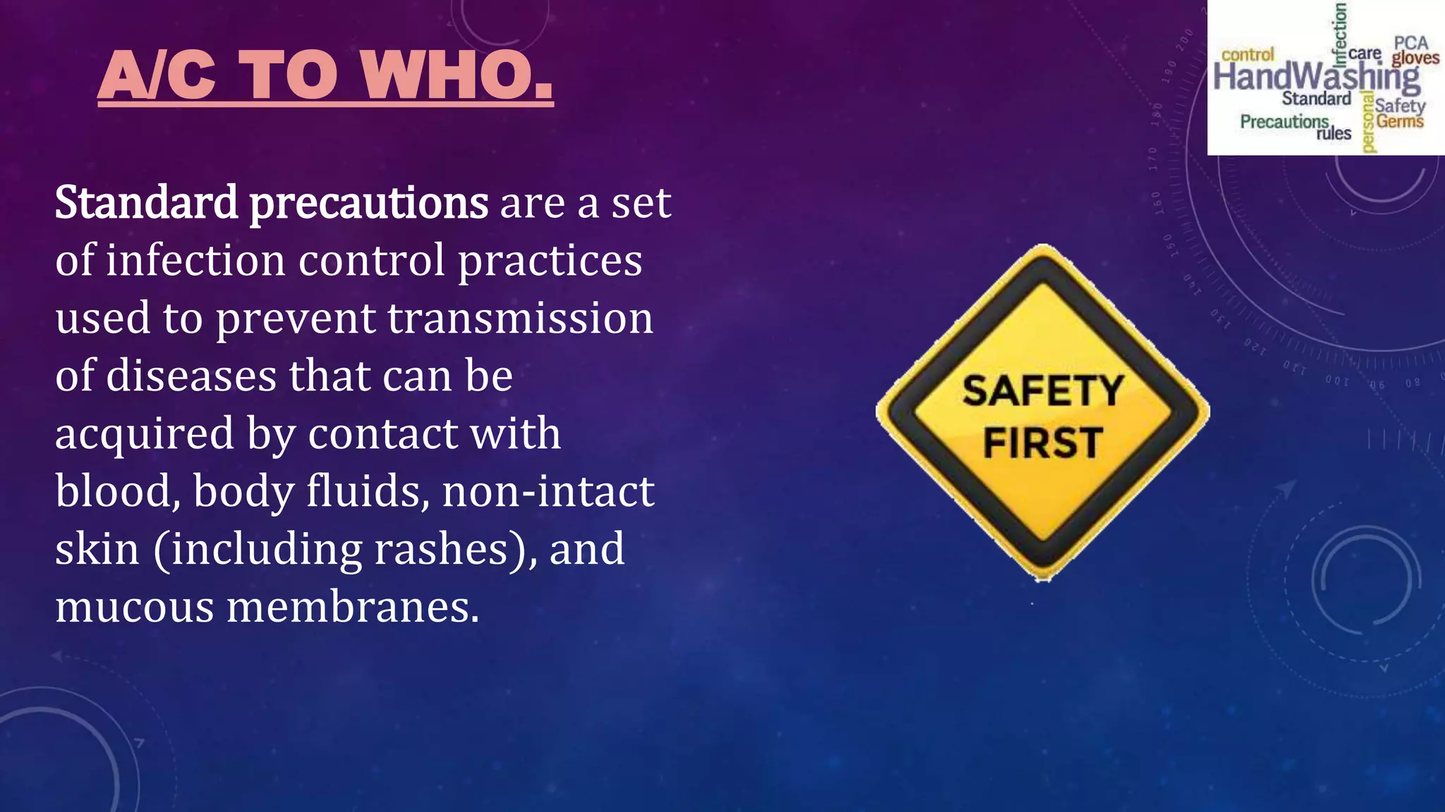 Standard safety measures | PPTX