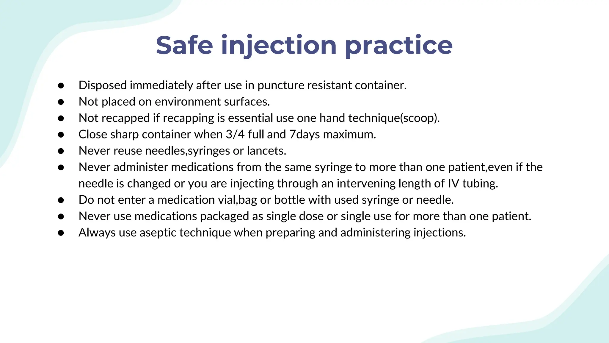 standard safety precaution presentation slide | PPTX