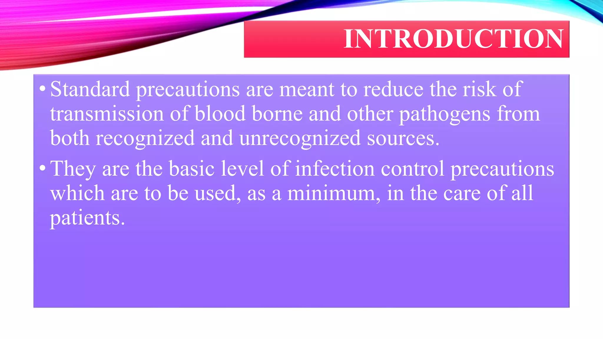 Standard safety precautions | PPTX