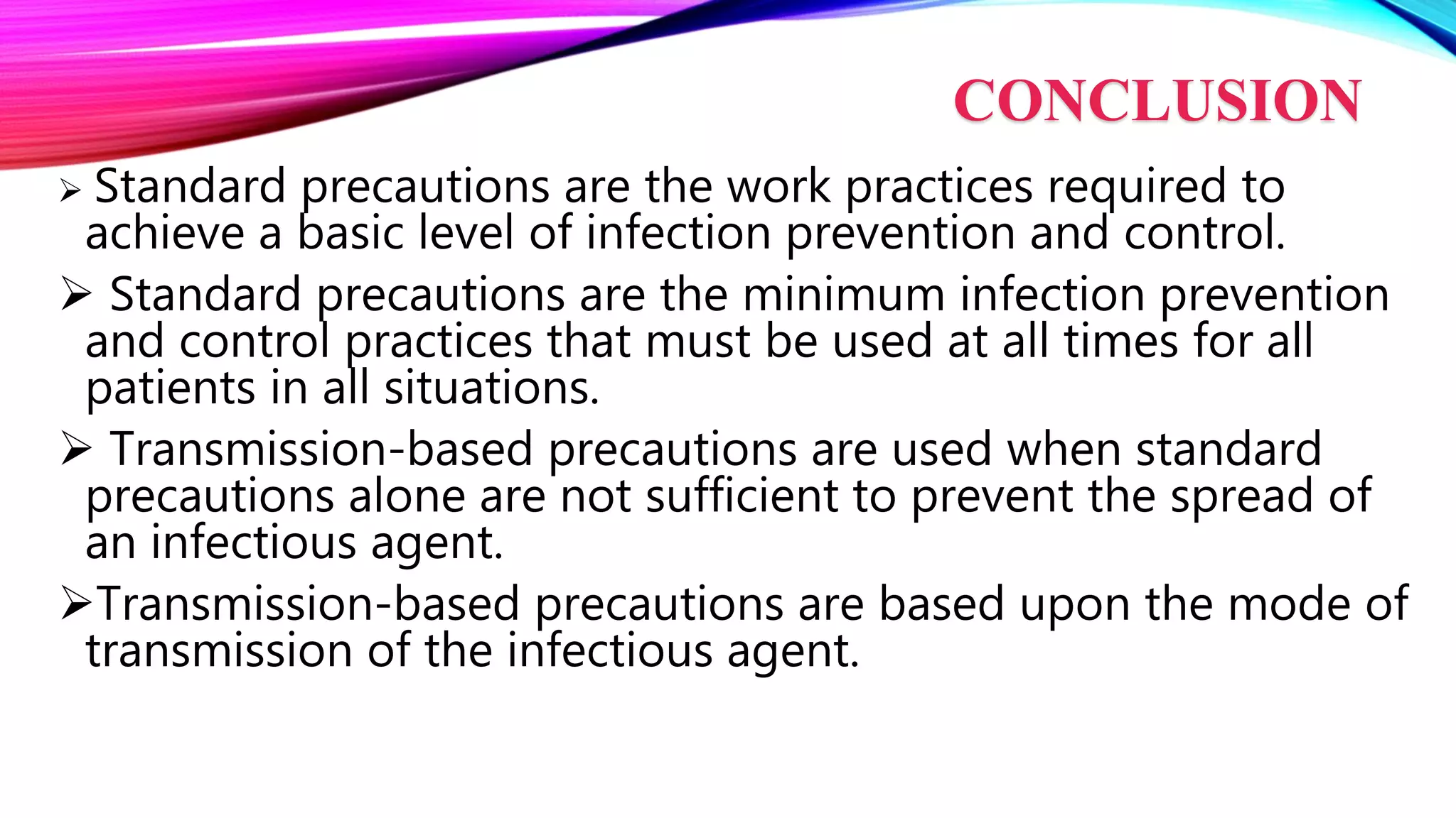 Standard safety precautions | PPTX