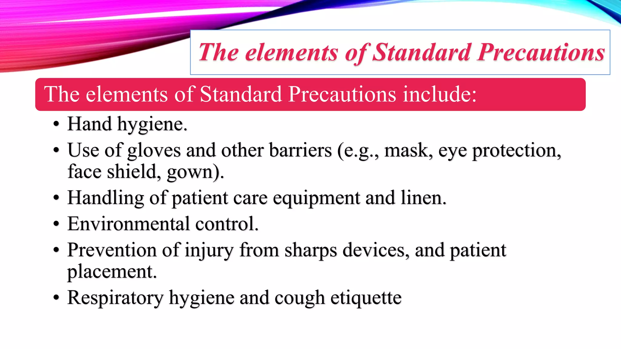 Standard safety precautions | PPTX