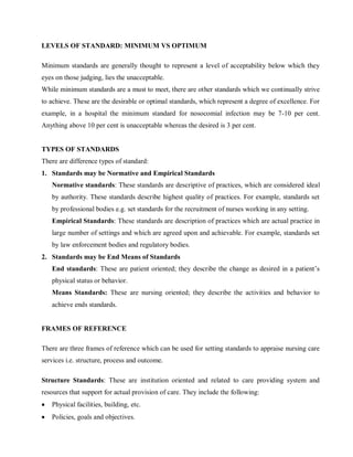 Standards and audit for quality assurance | PDF