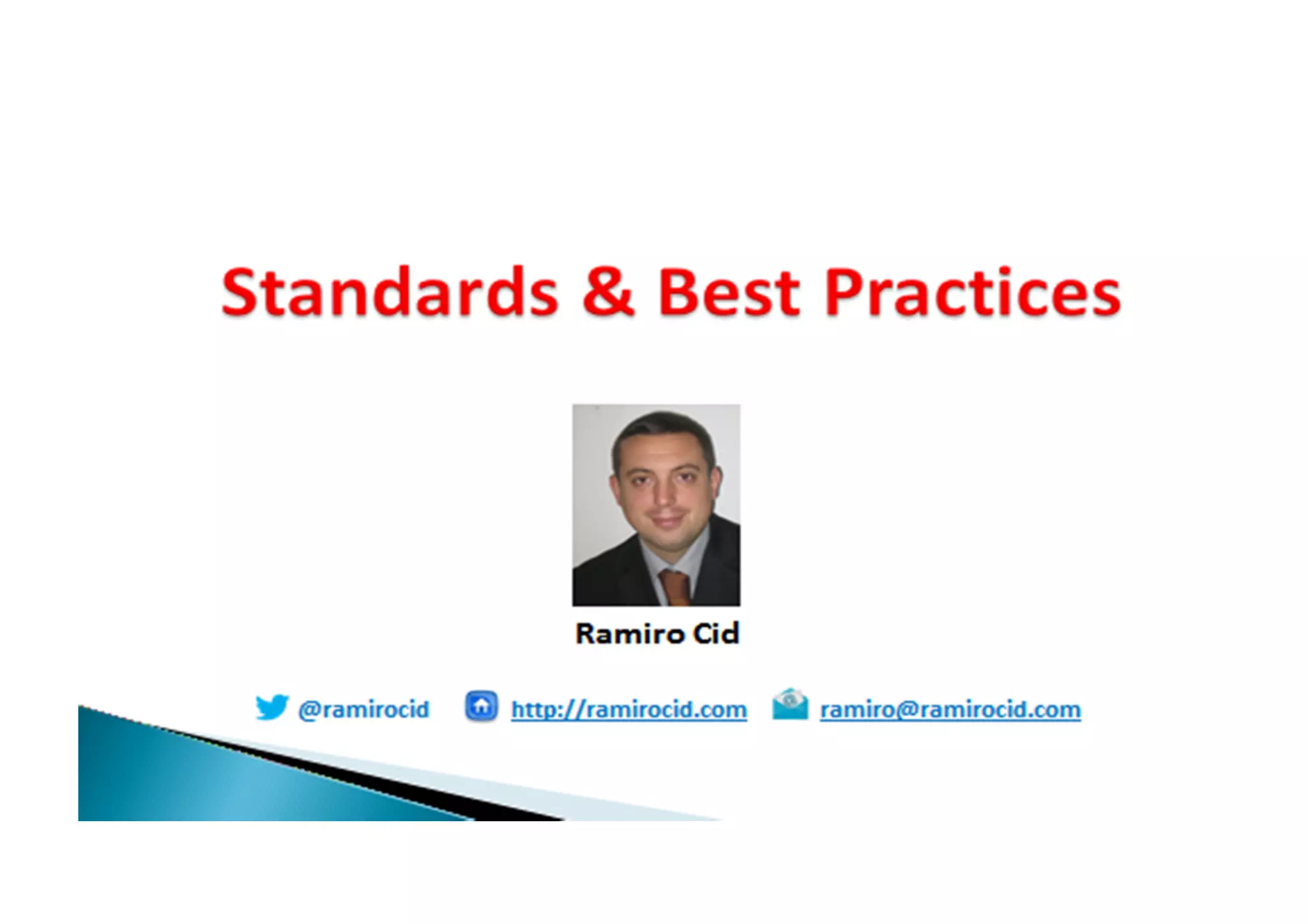 Standards and best practices | PDF