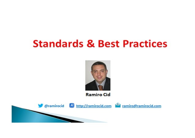 Standards and best practices | PPT