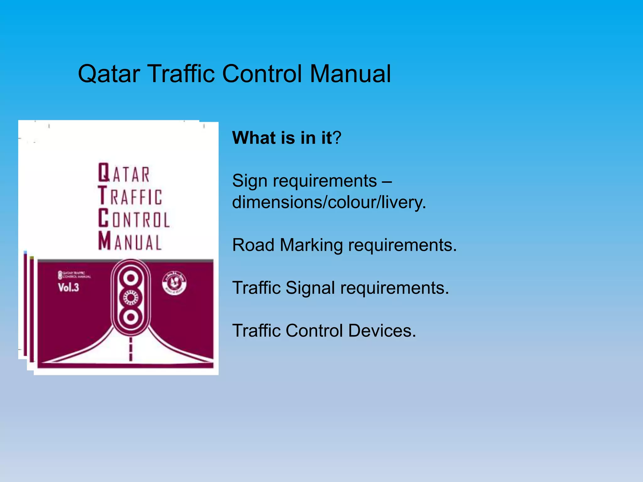Standards and guides for designing Temporary Traffic Management | PPTX
