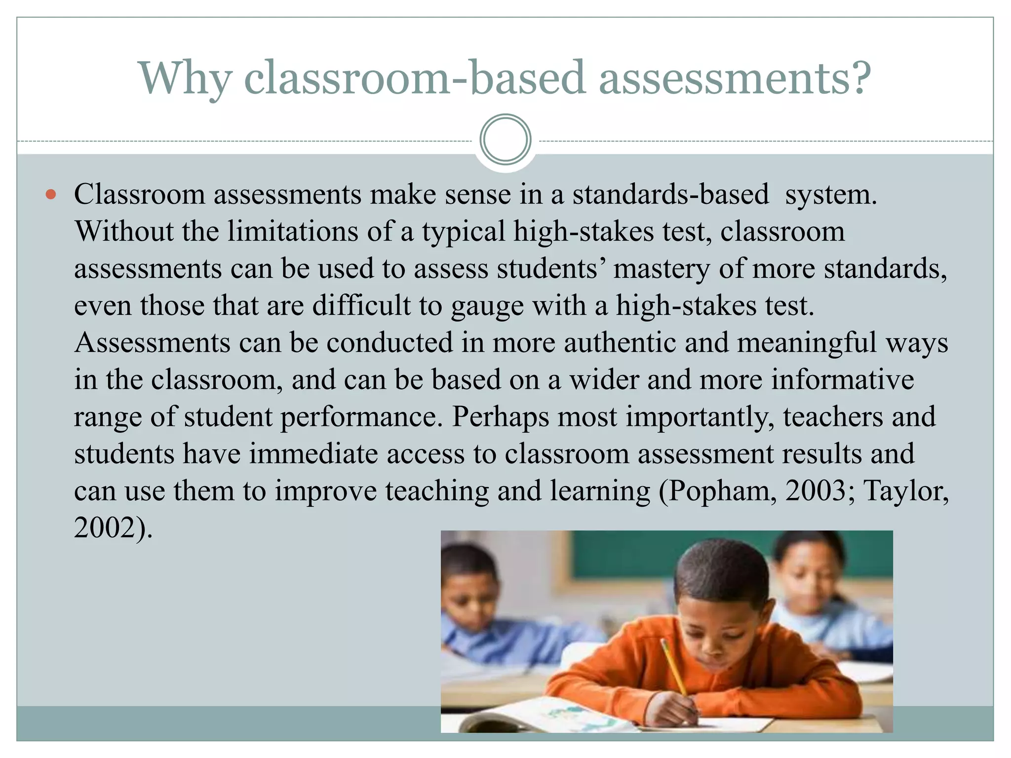 Standards based classroom assessments of english proficiency | PPTX