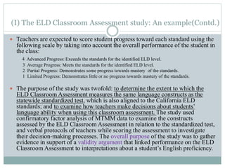 Standards based classroom assessments of english proficiency | PPTX