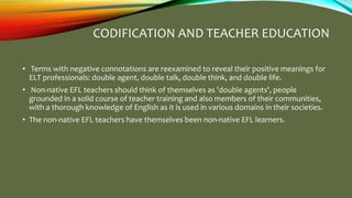 Standards, codification and world englishes | PPTX