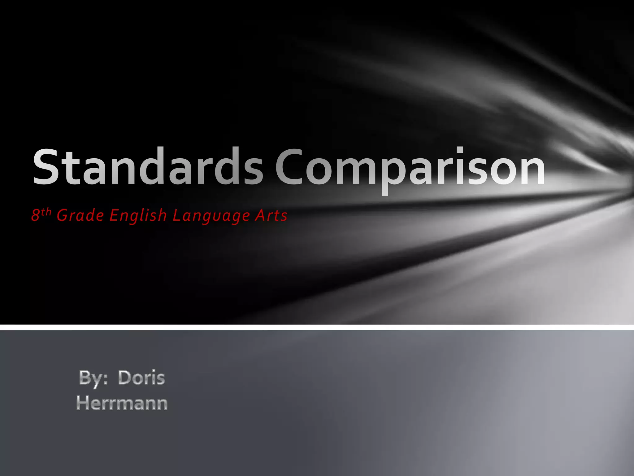 Standards comparison | PPTX
