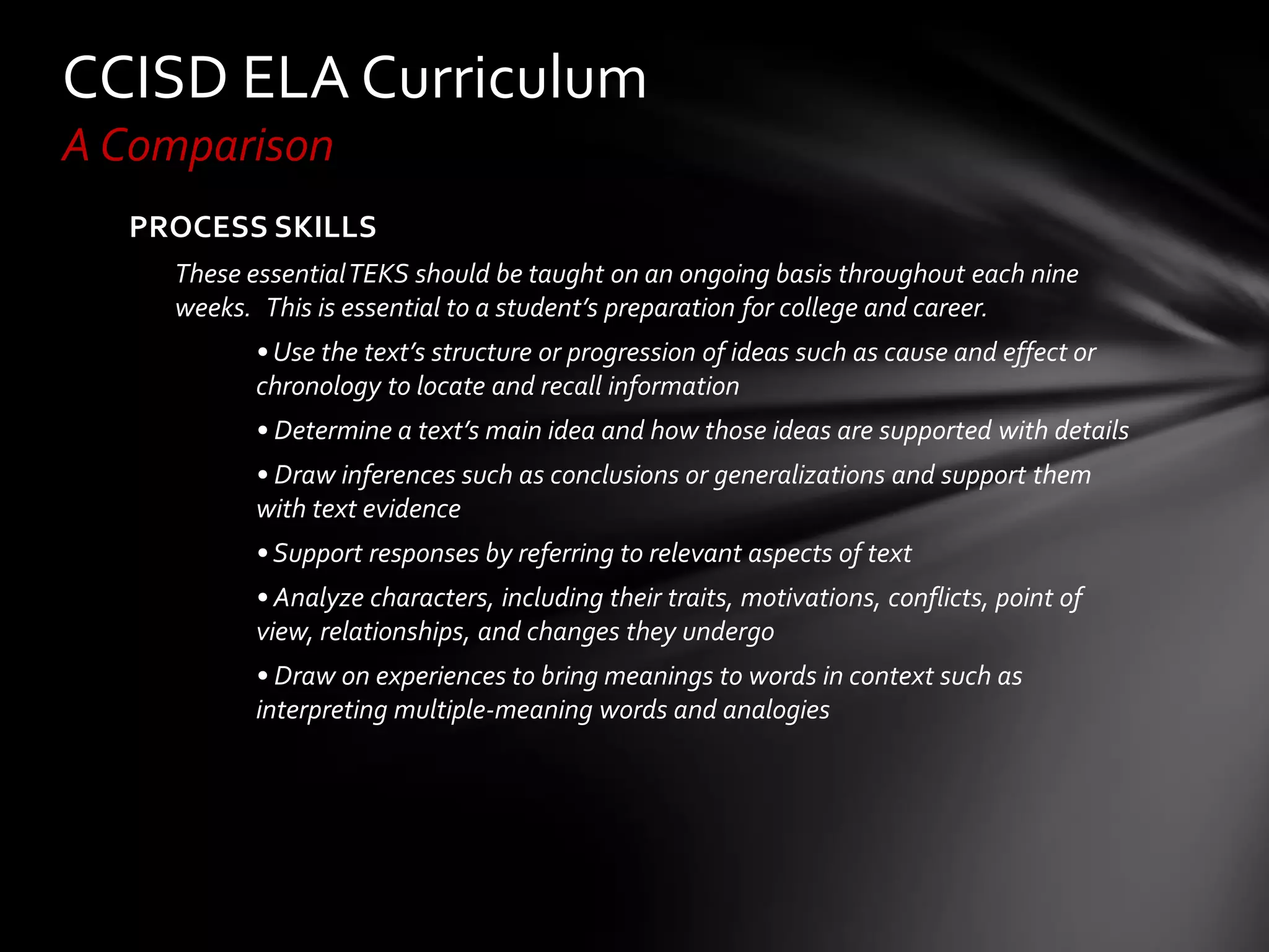 Standards comparison | PPTX