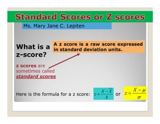 Standard Score And The Normal Curve | PDF