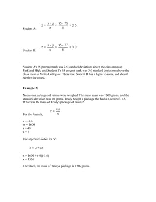 Standard scores | PDF