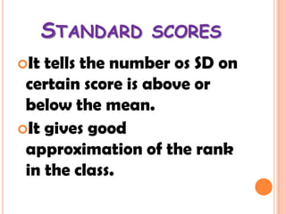 Standard scores | PPTX