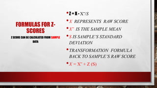Standard scores and normal distribution | PPTX