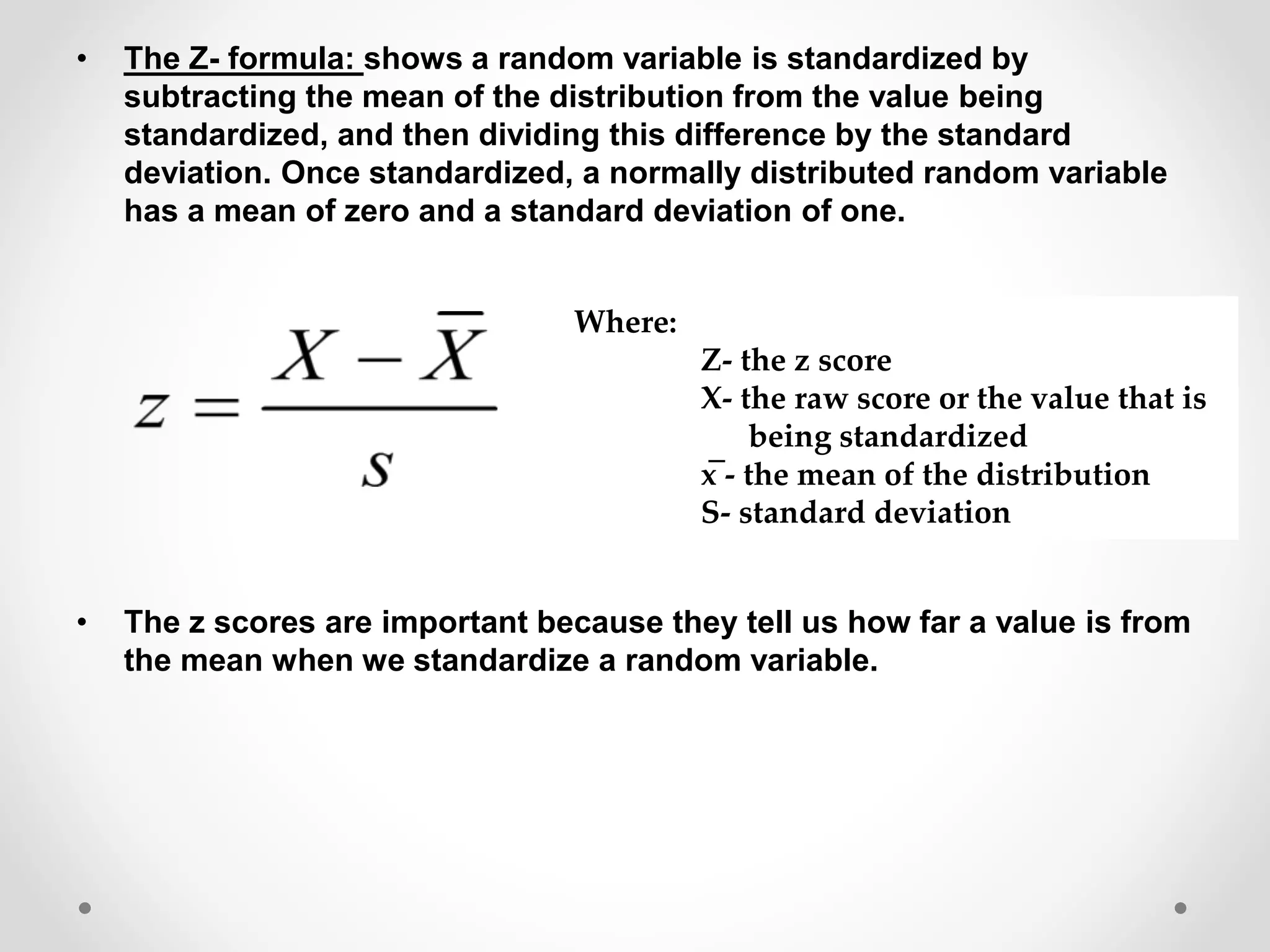 Standard Scores and the Normal Curve | PPTX