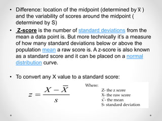 Standard Scores and the Normal Curve | PPTX