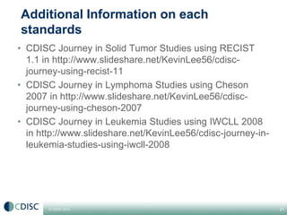 Standards-driven Oncology Studies | PDF