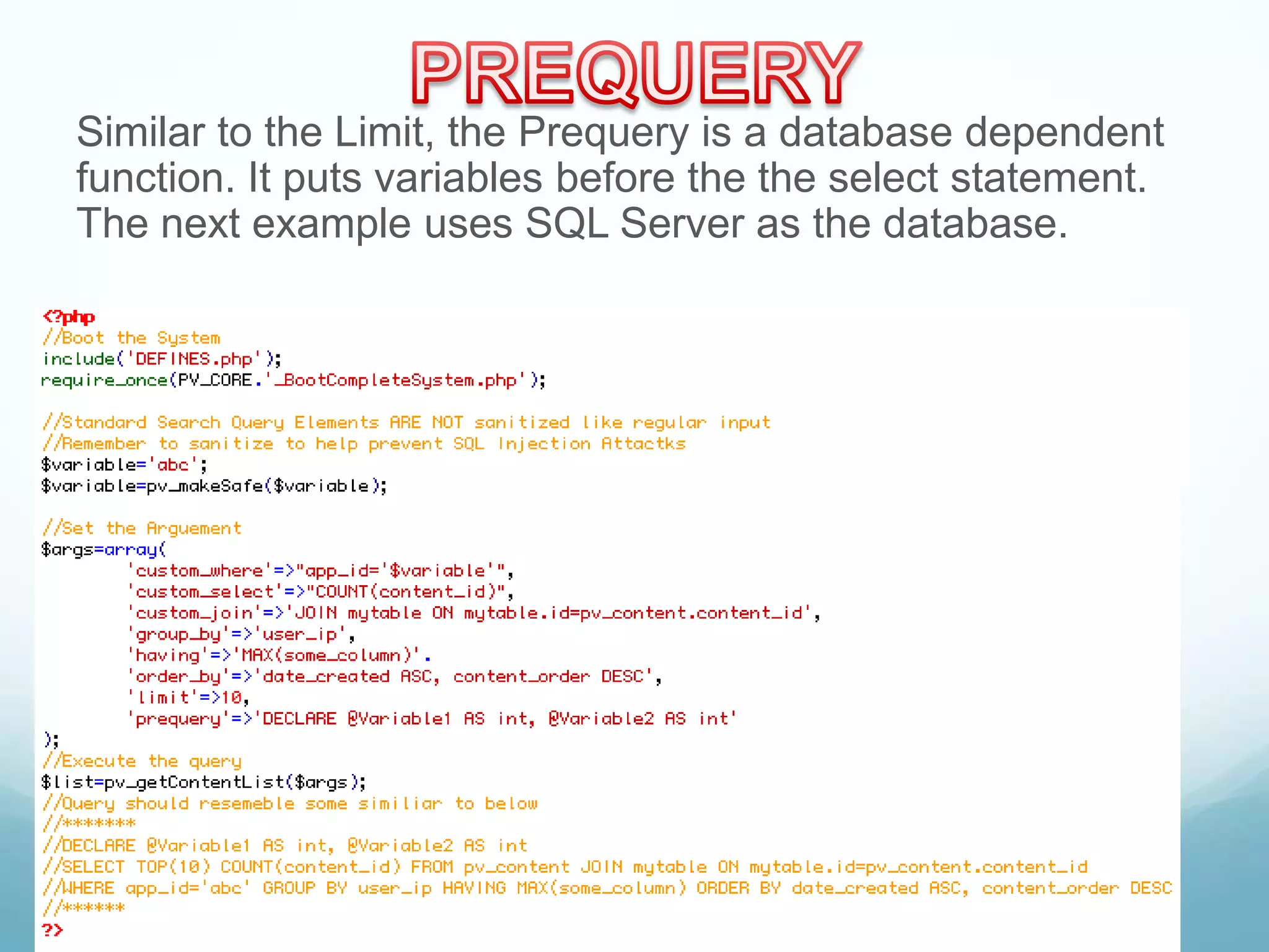 PV Standard Search Query | PPTX