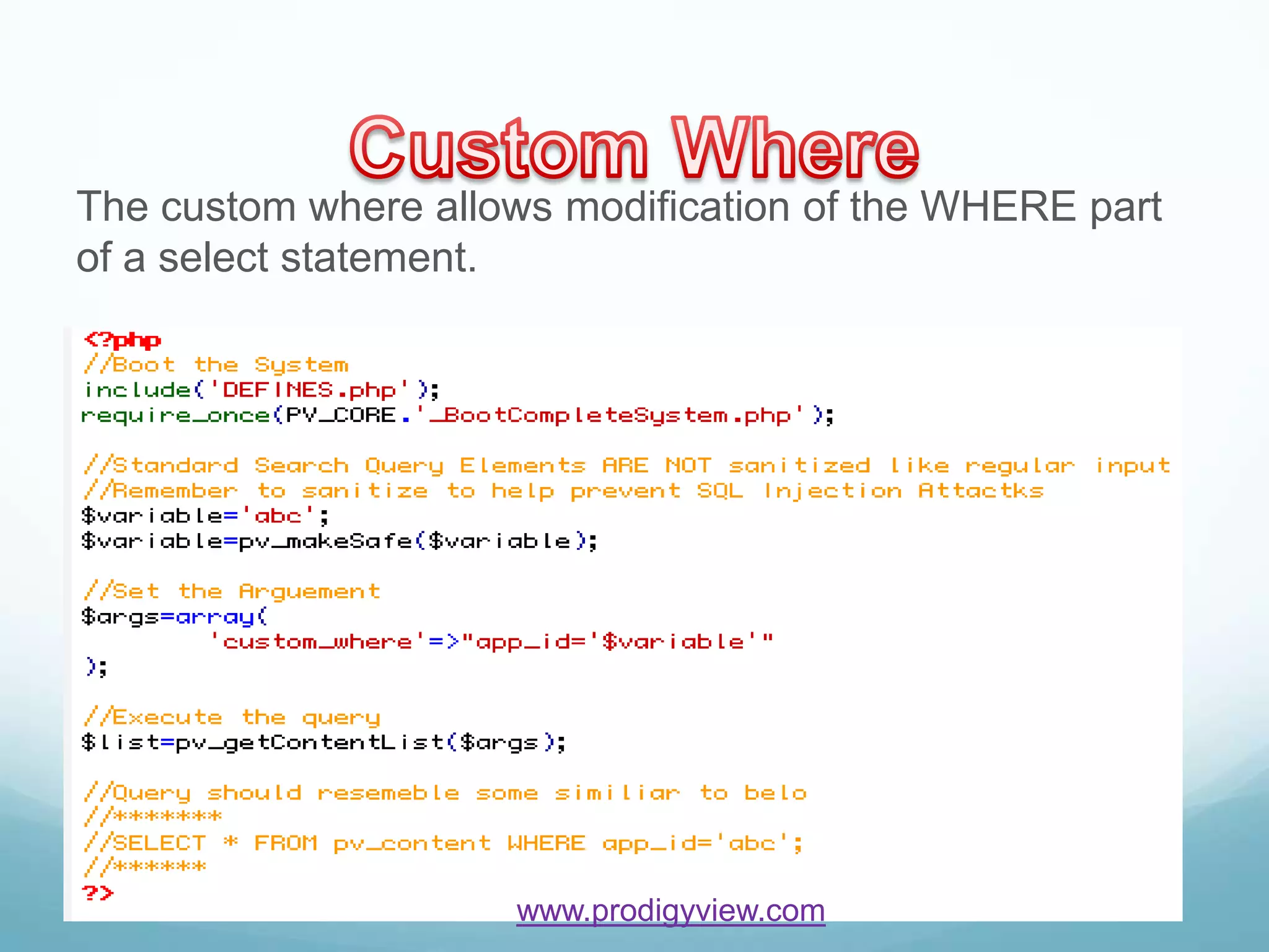 PV Standard Search Query | PPTX