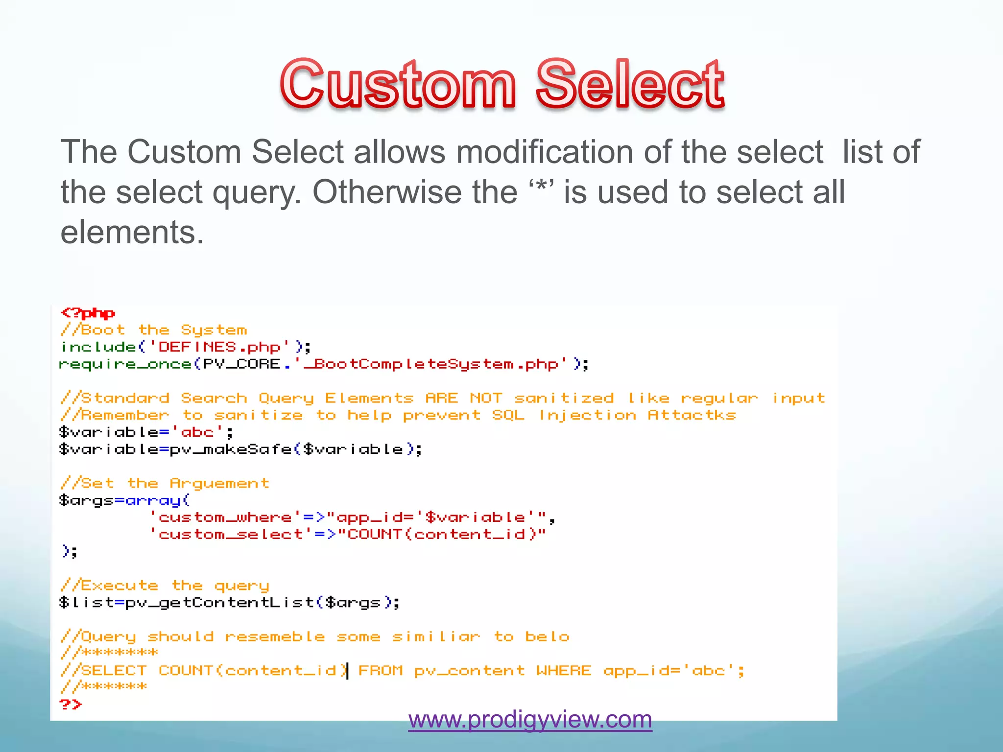 PV Standard Search Query | PPTX