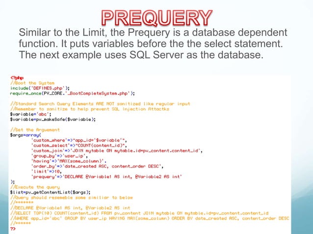 PV Standard Search Query | PPTX