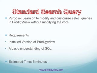 PV Standard Search Query | PPTX