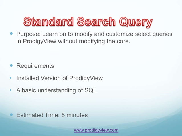 PV Standard Search Query | PPTX