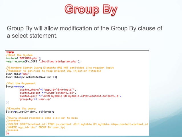 PV Standard Search Query | PPTX