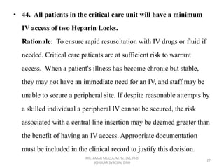 Standards for ciritical care nurses | PPT