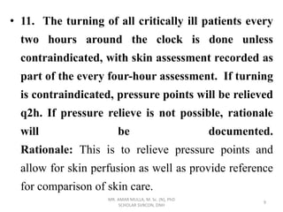 Standards for ciritical care nurses | PPTX