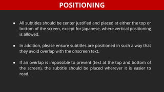Standards for netflix subtitling and closed captioning | PDF
