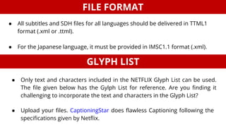 Standards for netflix subtitling and closed captioning | PDF