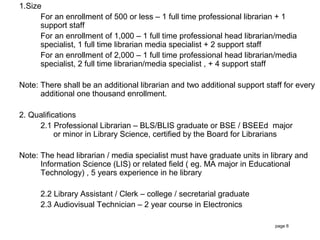 Standards for philippine libraries school library media centers | PPT