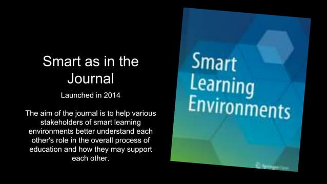 Standards for Smart Learning Environments | PPTX | Internet | Computing