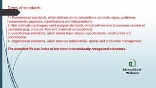 Standards in oil, gas and petrochemical industry | PPTX