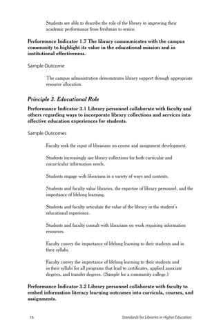Standards libraries higher education | PDF
