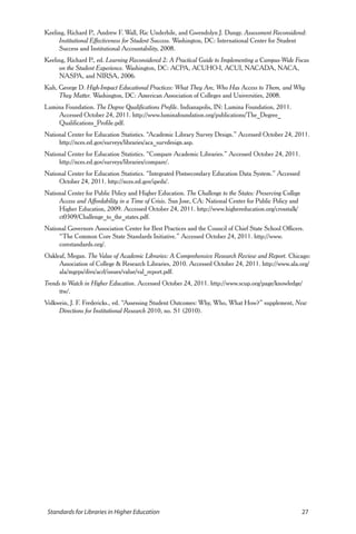 Standards libraries higher education | PDF